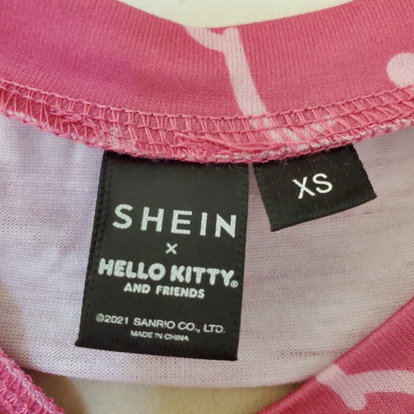 SHEIN | Tops | Shein X Hello Kitty Pink Crop Top | Poshmark